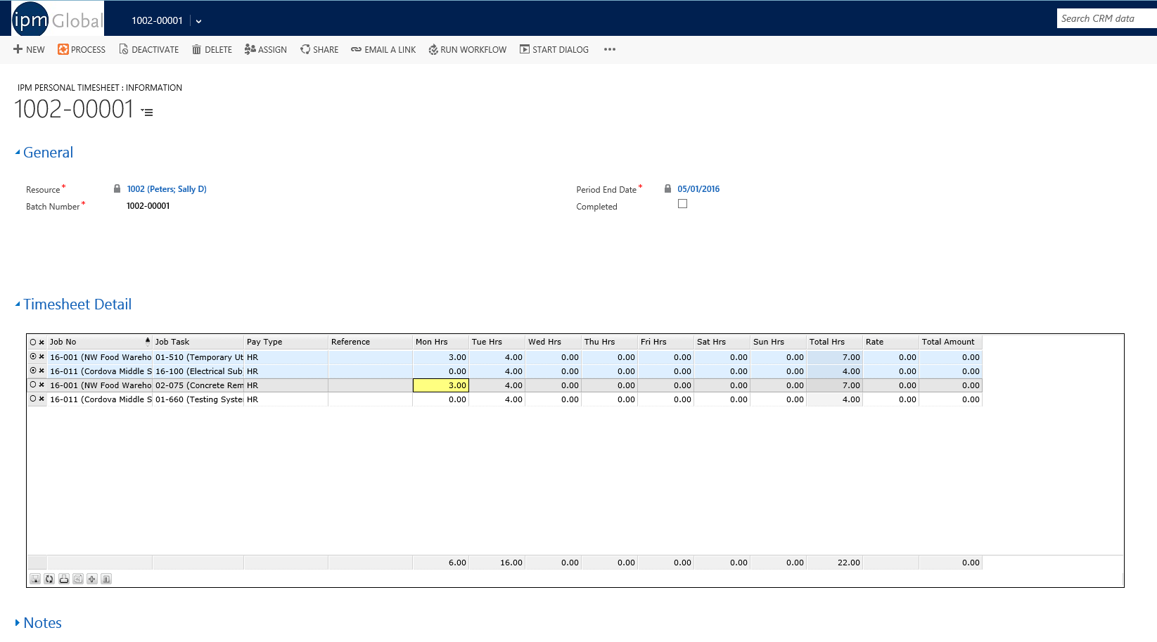 Timesheets - Personal Timesheets