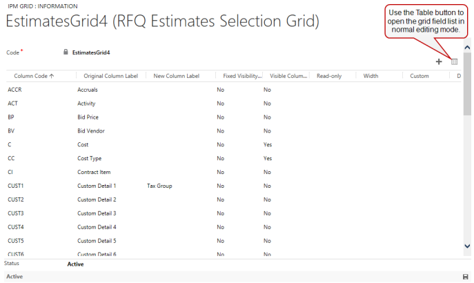 General Grid Controls